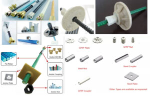 FRP Rebar Accessories, Rebar Fiberglass, FRP Rebar Manufacturing